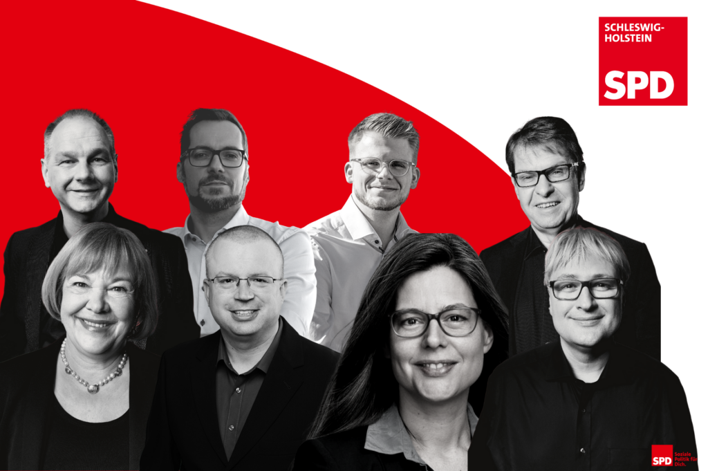 Acht Bundestagsabgeordnete der SPD Schleswig-Holstein